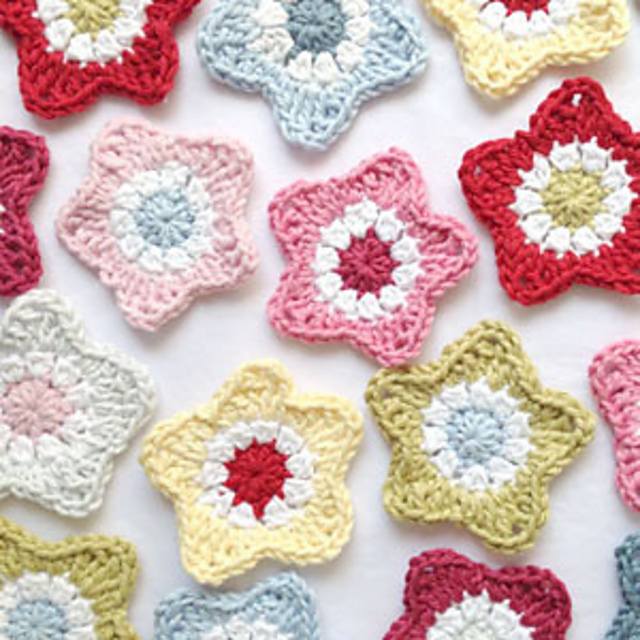 Ravelry: Easy crochet star pattern by Ruby & Custard