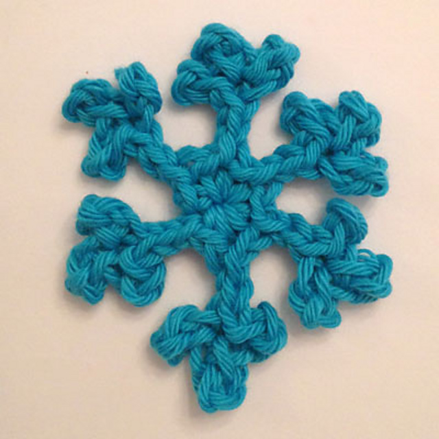 Ravelry: Easy Snowflake pattern by Ruby & Custard