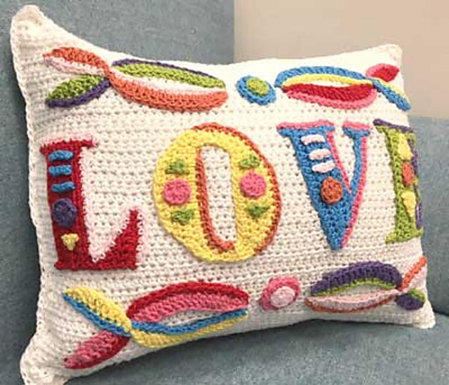 Ravelry: Love Cushion pattern by Ruby & Custard