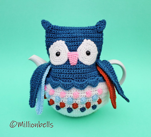 Ravelry: Owl Tea Cosy Animal Teacosy pattern by Millionbells