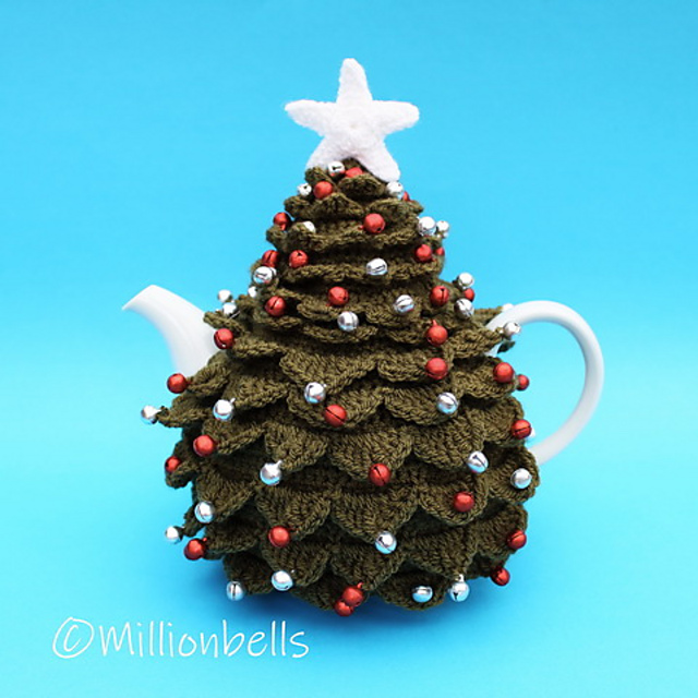 Ravelry: Christmas Tree Tea Cosy Teacosy pattern by Millionbells