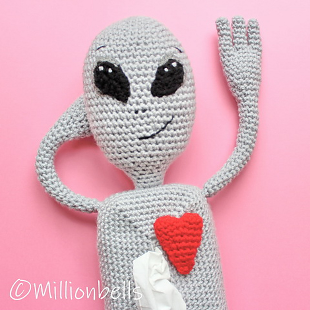 Ravelry: Alien Autopsy Tissue Holder Toy pattern by Millionbells