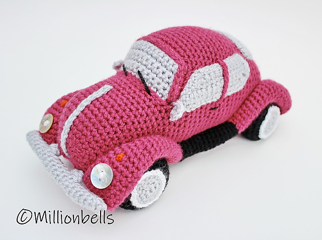 Ravelry: Amigurumi Beetle Classic Retro Car pattern by Millionbells