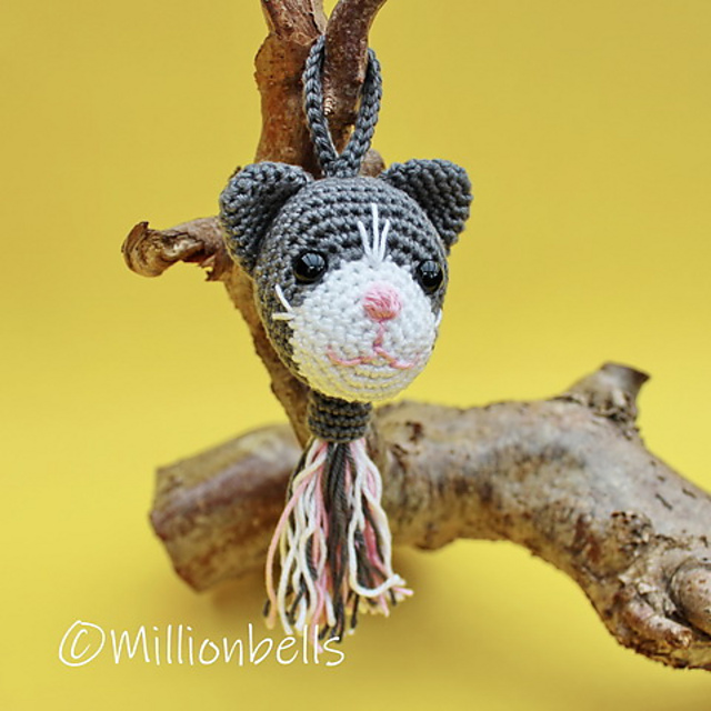 Ravelry: Keychain Kitty Cat pattern by Millionbells