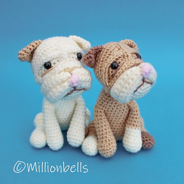Ravelry: Amigurumi English Bulldog Puppy pattern by Millionbells