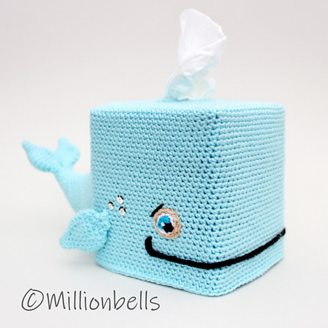 Ravelry: Whale Tissue Box Cover Animal pattern by Millionbells
