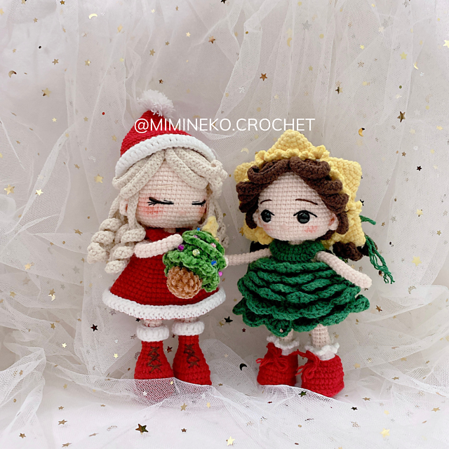 Ravelry: Christmas doll (2 in 1) pattern by Mimi Neko