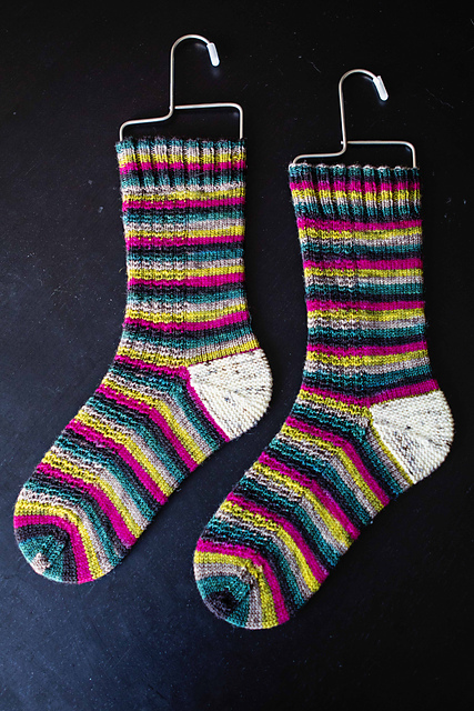 Ravelry: The Q Train Socks pattern by Knitting Expat Designs