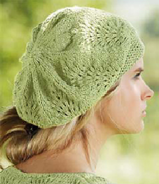 Ravelry: Wavy Lace Beret pattern by Coats Design Team