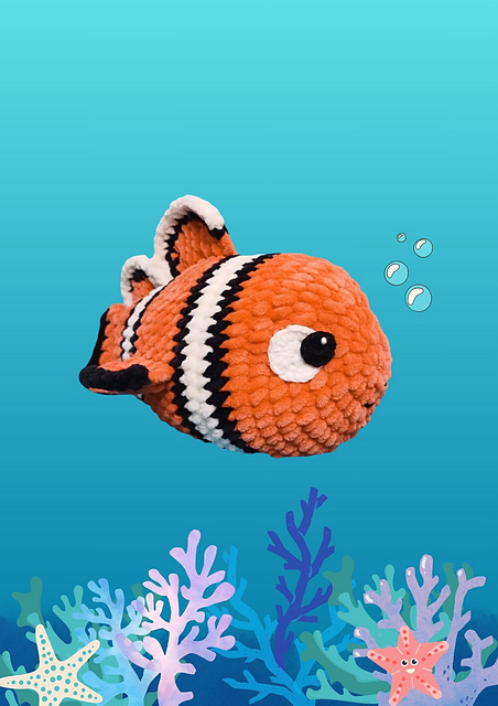 Ravelry: nemo plush pattern by Mirai crochet designs
