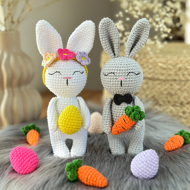 Ravelry: Easter Bunny-Boy and Bunny-Girl pattern by Hanna Sorokous