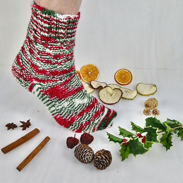 Ravelry: Christmas Socks pattern by Mrs Buttons