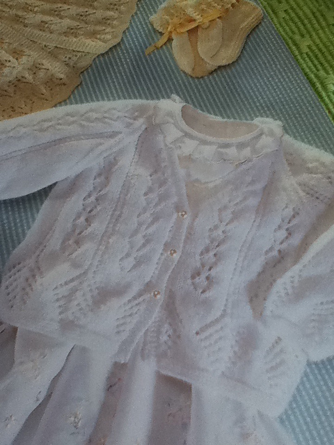 Ravelry: Lacy Baby Cardigan pattern by Patons