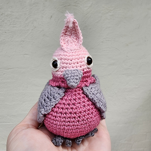Ravelry: Baby Pinky the Galah pattern by Laure Roberts