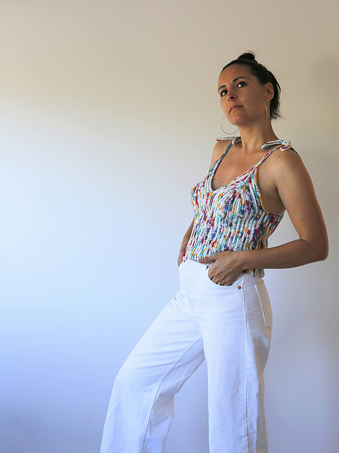 Ravelry: Mamacita Top (English + Español) pattern by Maria Collarte