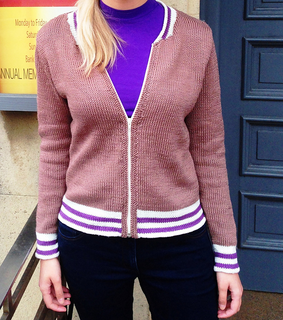 Ravelry: Baseball Jacket pattern by Natalie Smart