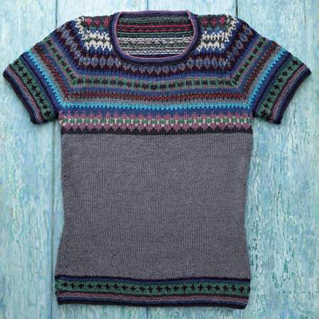 Ravelry: Fair Isle Yoke Top pattern by Dorling Kindersly Limited