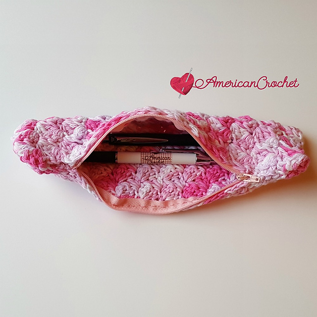 Ravelry: Strawberry Cream Pencil Case pattern by Mistie Bush