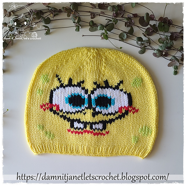 Ravelry: SpongeBob SquarePants Beanie pattern by Janet Carrillo