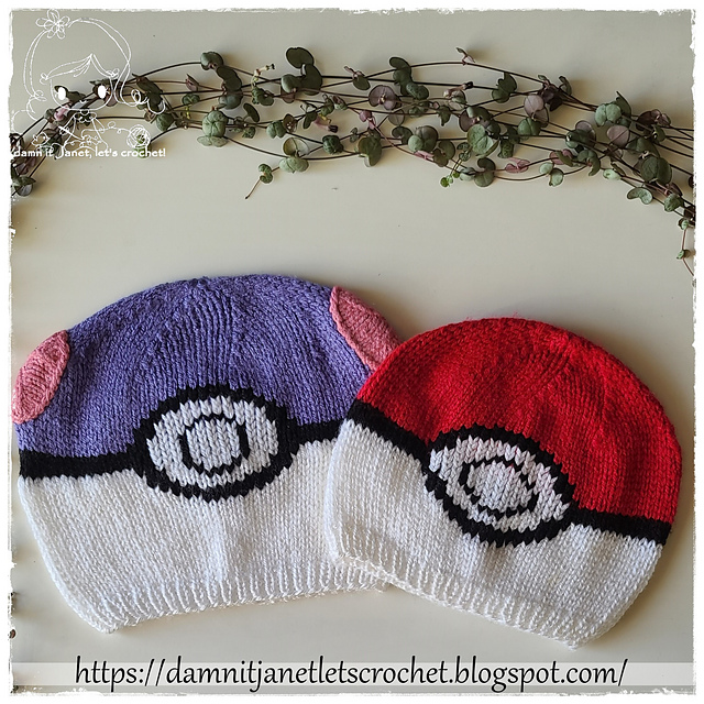 Ravelry: Pokeball Beanie pattern by Janet Carrillo