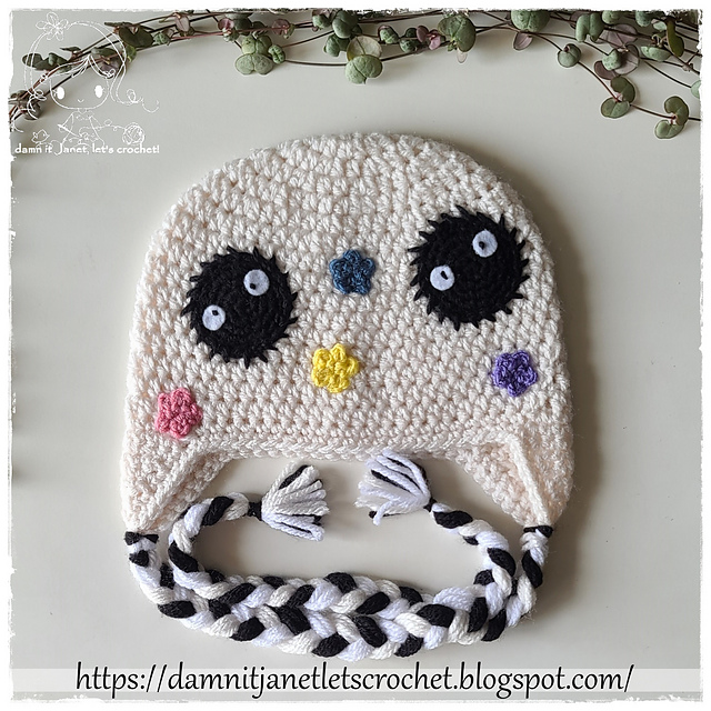 Ravelry: Soot Sprite Earflap Beanie pattern by Janet Carrillo