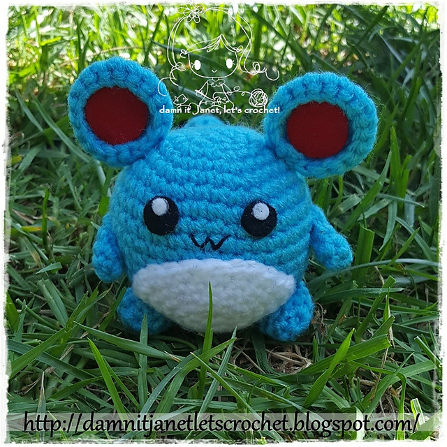 Ravelry: Chibi Marill (pokemon) pattern by Janet Carrillo