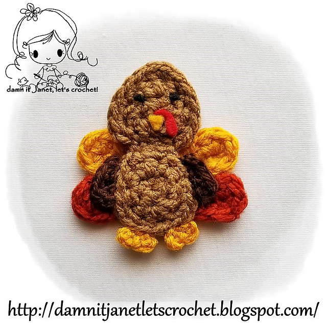 Ravelry: Turkey Applique pattern by Janet Carrillo