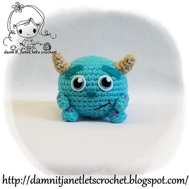 Ravelry: Round Plush James Sullivan "Sulley" pattern by Janet Carrillo