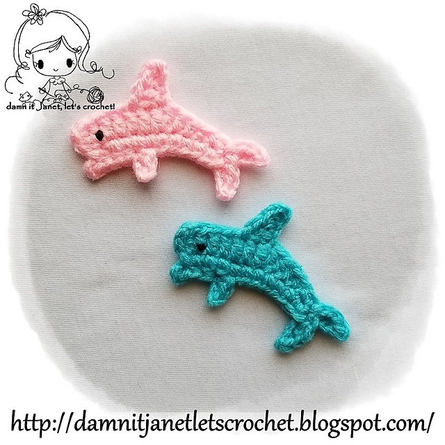 Ravelry: Dolphin Applique pattern by Janet Carrillo
