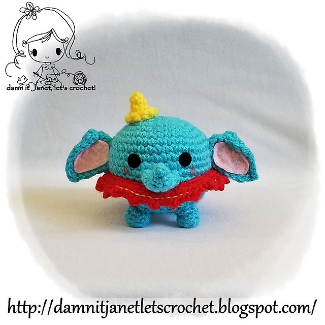 Ravelry: Round Plush Dumbo pattern by Janet Carrillo