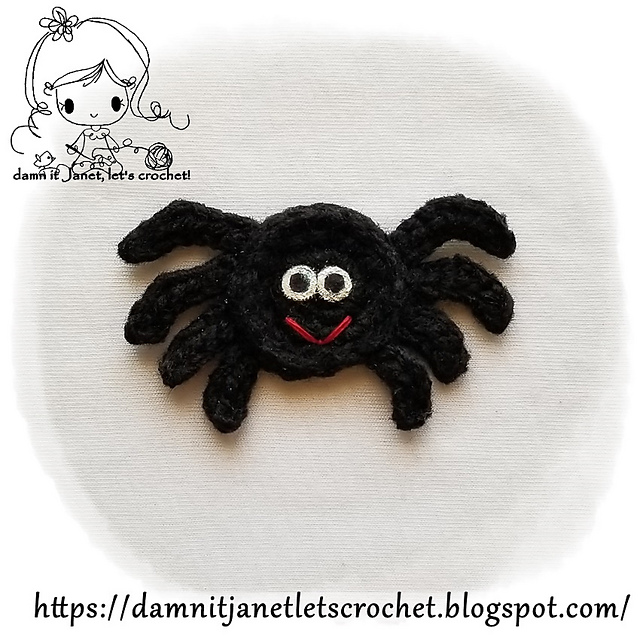 Ravelry: Spider Applique pattern by Janet Carrillo
