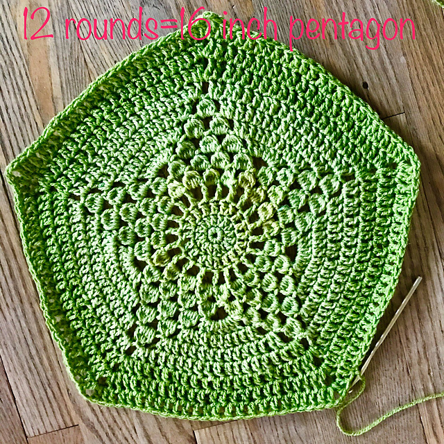 Ravelry: Starflower Pentagon pattern by M. Kilpatrick