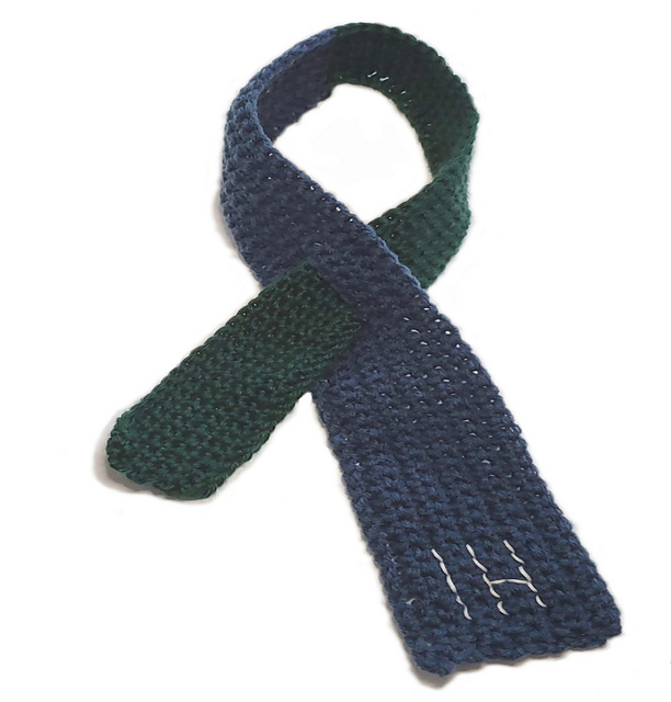 Ravelry: Intracranial Hypertension Ribbon Scarf pattern by Marcia Young