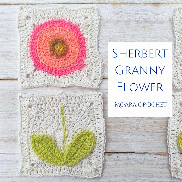 Ravelry: Sherbert Granny Flower pattern by Roseanna Murray