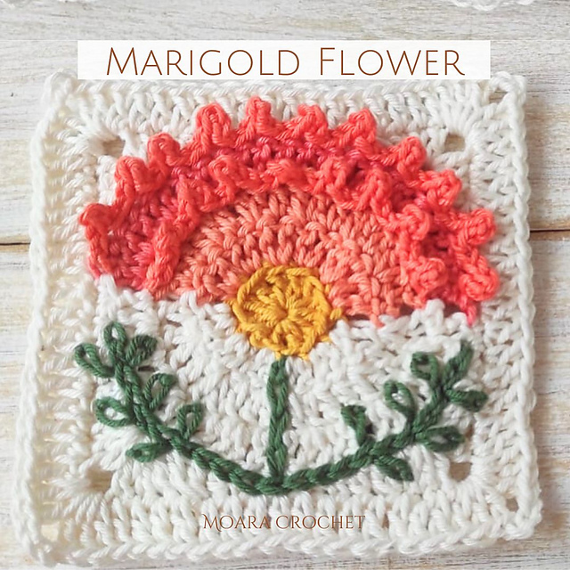 Ravelry: Marigold Flower pattern by Roseanna Murray