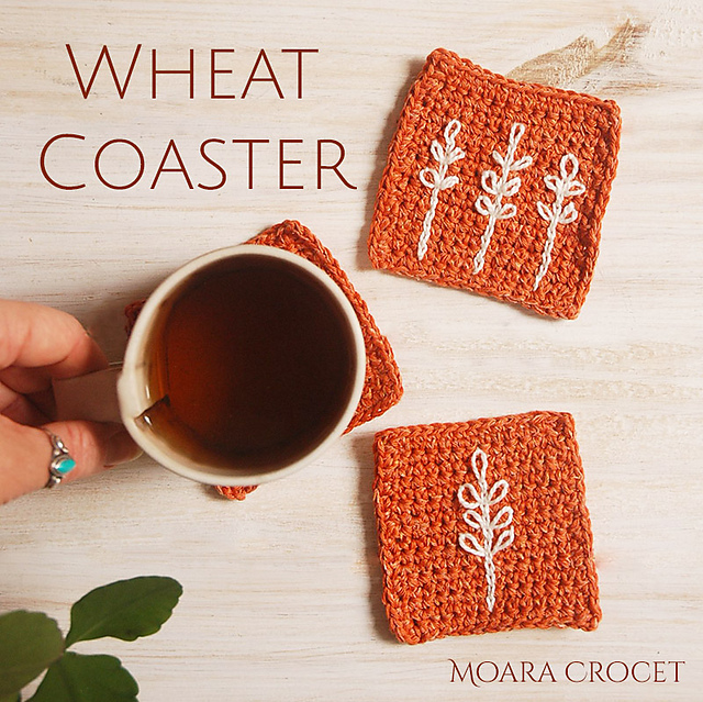 Ravelry: Wheat Coasters pattern by Roseanna Murray