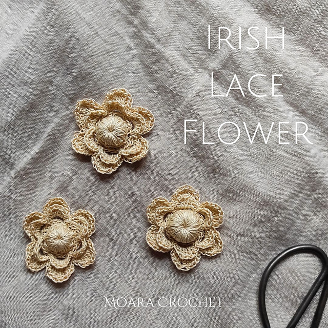 Ravelry: Irish Lace Flower pattern by Roseanna Murray