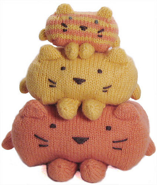 Ravelry: Stackable Cats pattern by Anna Hrachovec