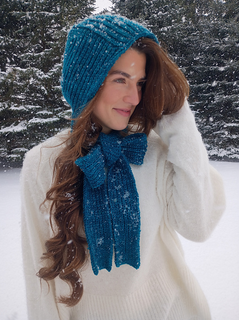 Ravelry: Inland Sea Winter Bonnet pattern by ModernVintageKnitsCo