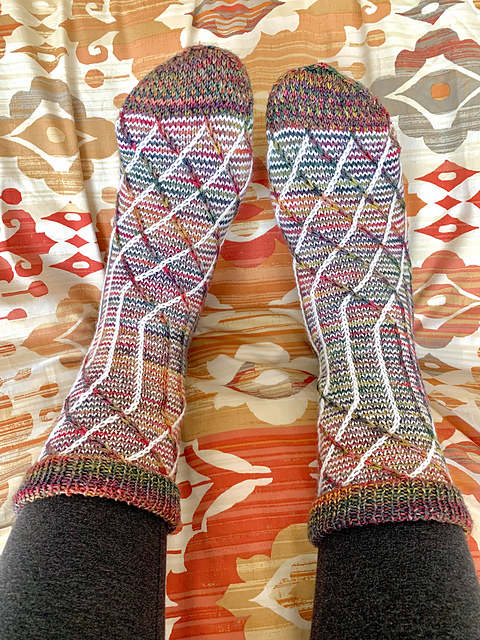 Ravelry: ModularReality's Slippery Slope Socks