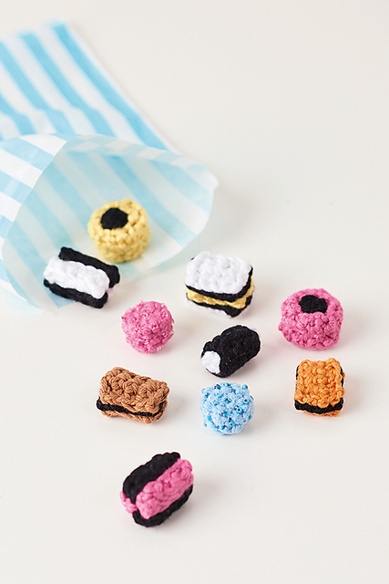Ravelry: How to crochet Pick ‘n’ Mix sweets pattern by Mollie Makes