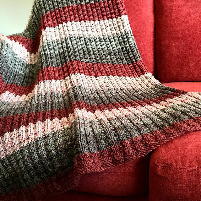 Ravelry: November Evening Throw pattern by Stephanie Ritchie