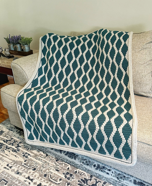 Ravelry: Diamond Waterfall pattern by Kristi Lynn