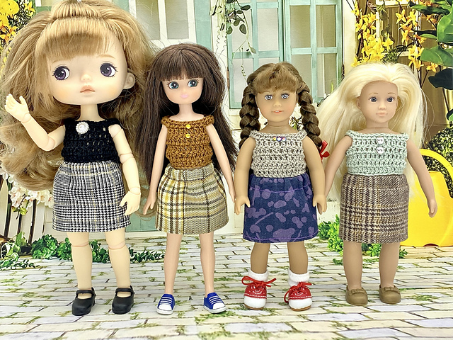 Ravelry: Sleeveless top for small dolls like MAG Monst Lori pattern by ...