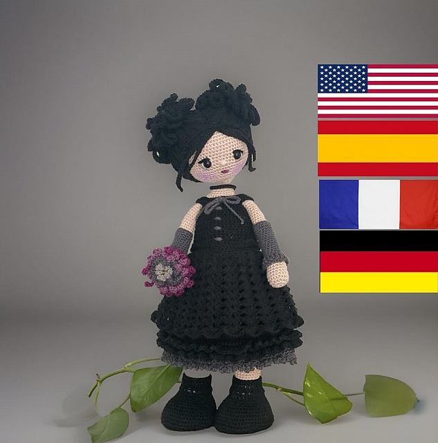 Ravelry: Gothic Doll Ava pattern by Monica Matei