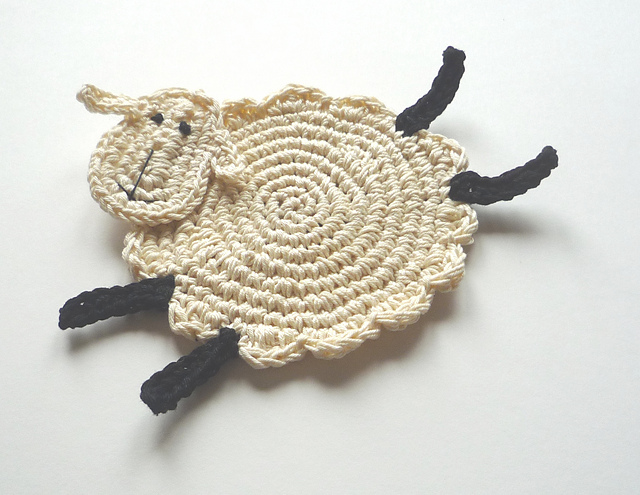 Ravelry: MonikaDesign's Sheep Coasters - set of 2
