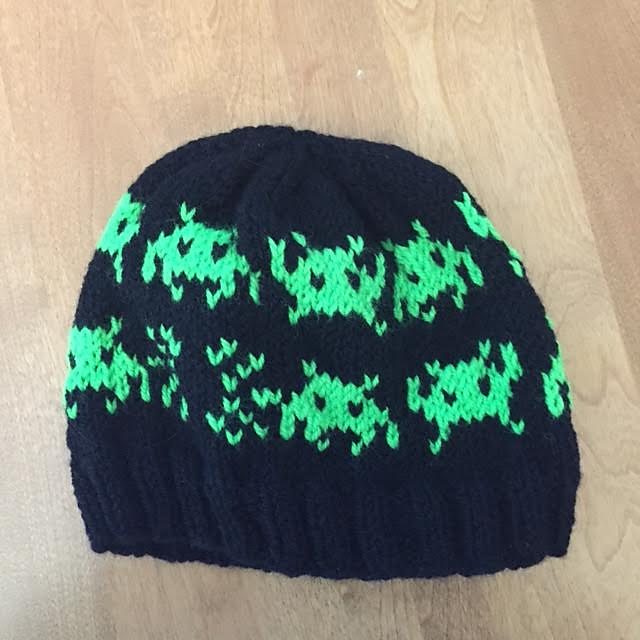 Ravelry: Space Invaders Hat pattern by Emily Dormier