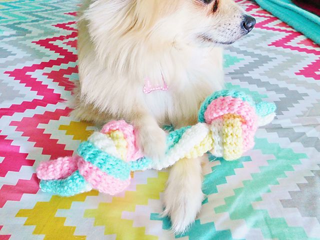 Ravelry: Pastel Marshmallow Dog Toy pattern by Mooeyandfriends