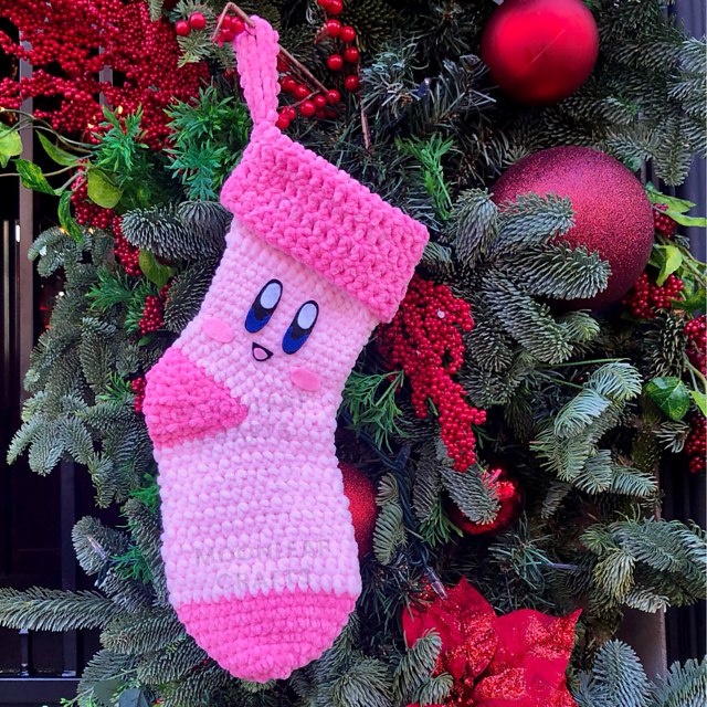 Ravelry: The Pink Puff Stocking pattern by Leaf Chan