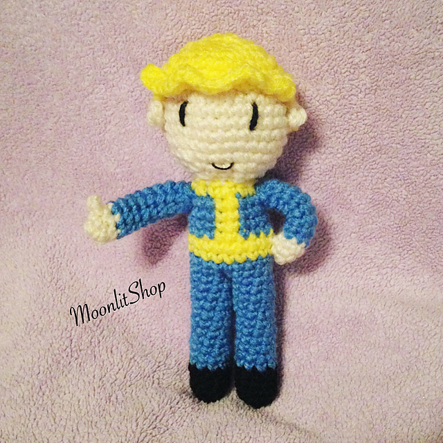 Ravelry: Fallout Vault Boy pattern by MoonlitShop Patterns